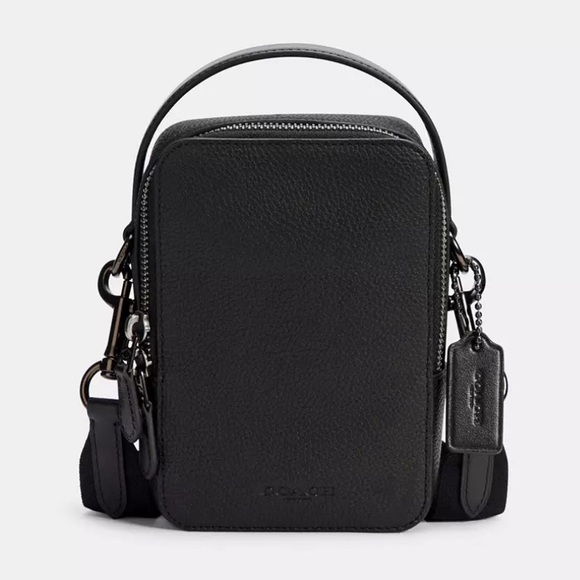Coach | Bags | Coach Black Leather Top Handle Crossbody Bag | Poshmark